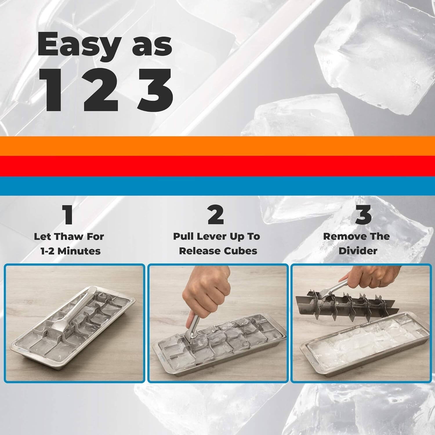 Vintage Inspired Ice Cube Tray, 11" | Retro Design for Bars & Kitchens ...