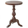 Retro Vintage-Inspired Single Small Round Accent Table with Three Legs ...
