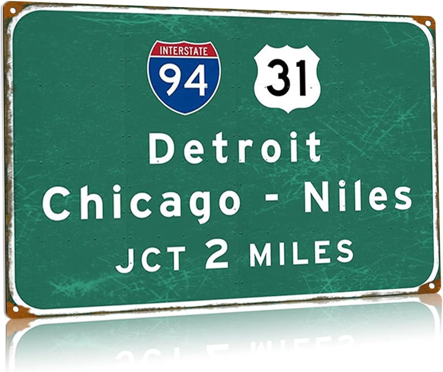 Vintage Interstate 90 Metal Pewter Signs East Boston Directional Road ...