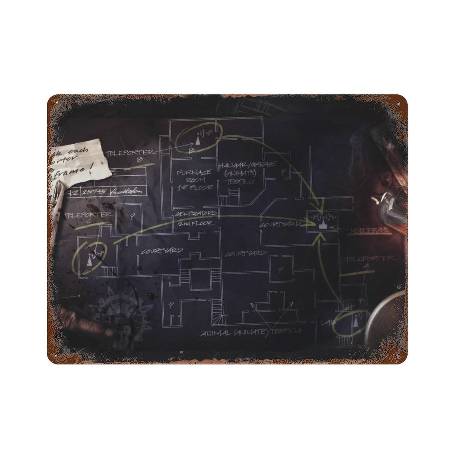 Vintage Iron Hanging Plate VerticalAntique Copper House Sign - Timeless Elegance Meets Urban ...