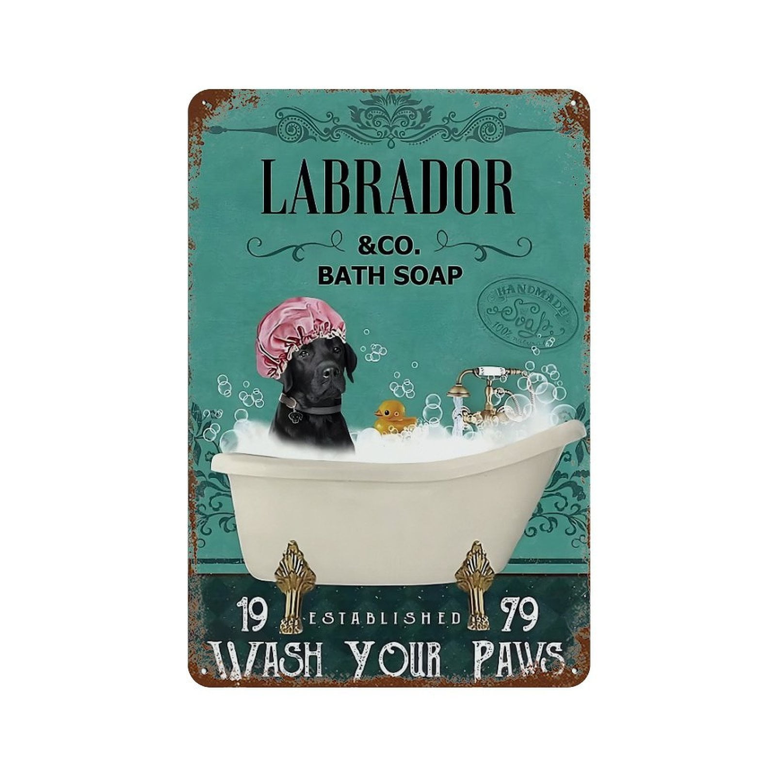 Vintage Iron Hanging Plate VerticalVintage Brass Nameplate Wall Art ...