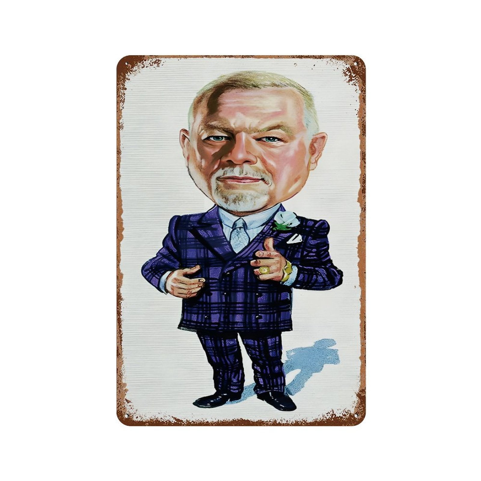 Vintage Iron Hanging Plate VerticalVintage Brass Nameplate Wall Art - Industrial Chic Decor ...