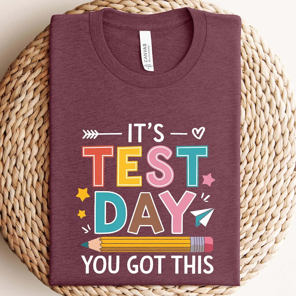 Vintage It'S Test Day You Got This, Test Day, Don'T Stress, Testing ...