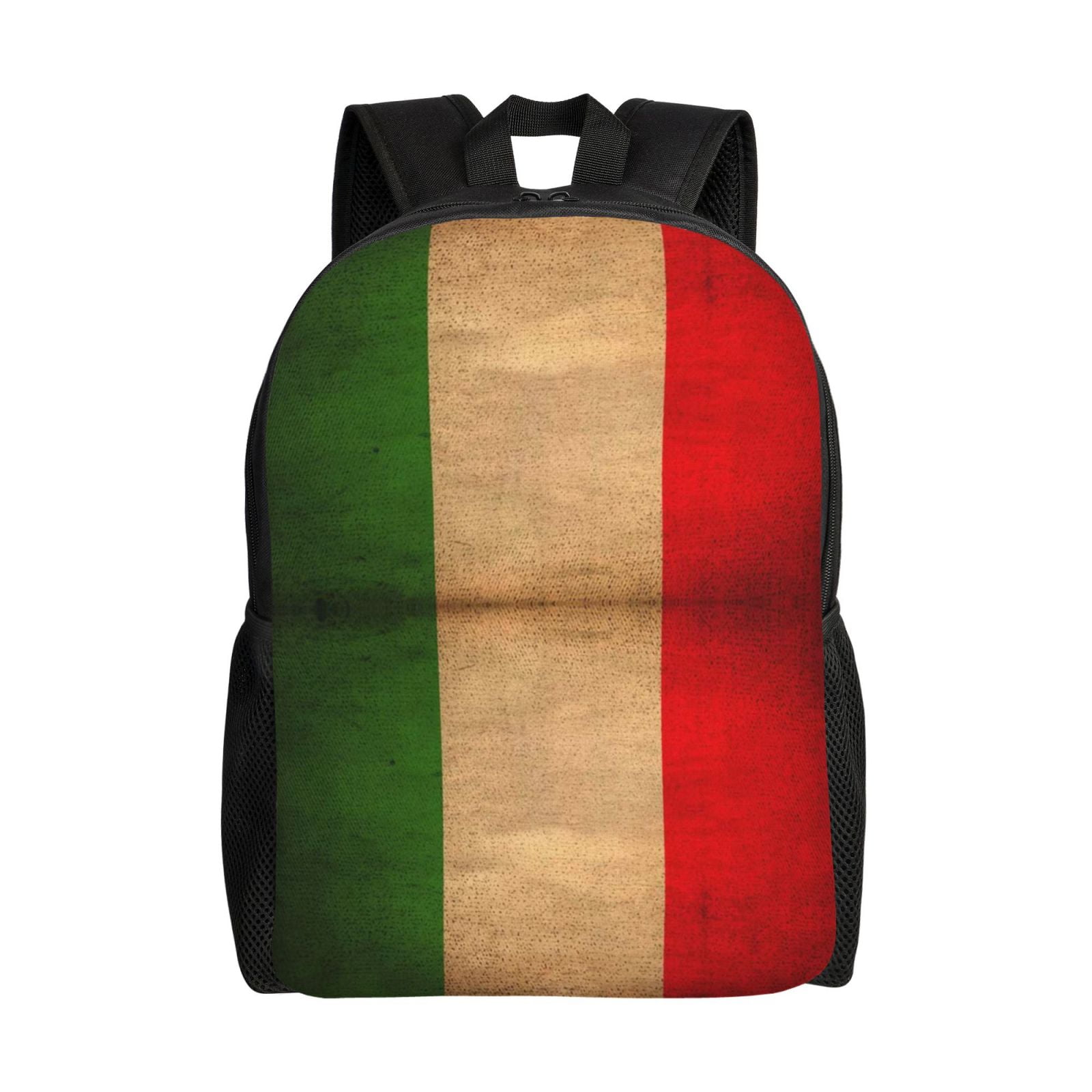 Vintage Italian Flag Backpack Travel Bag For Men Women Lightweight Back ...