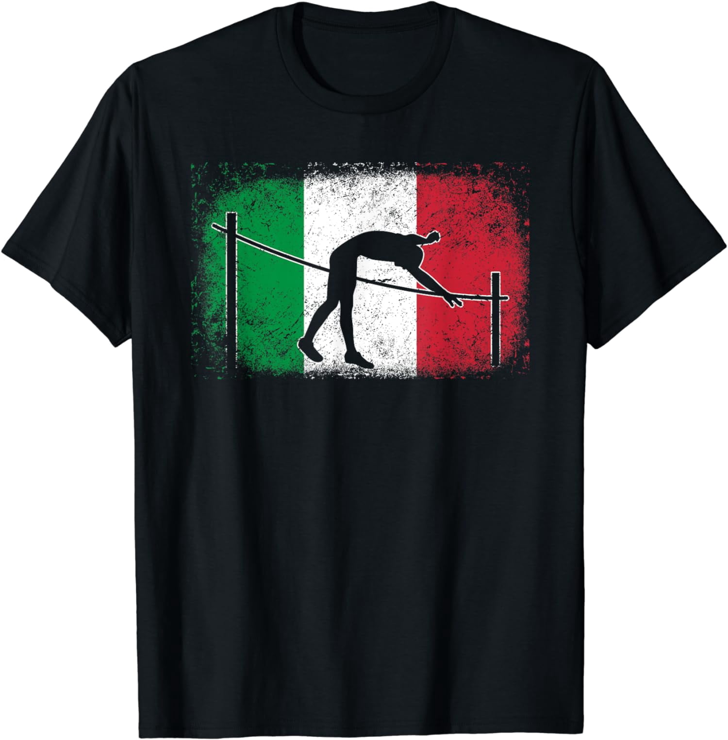 Vintage Italian Flag Italy Pole Vault High Jump T-Shirt - Walmart.com
