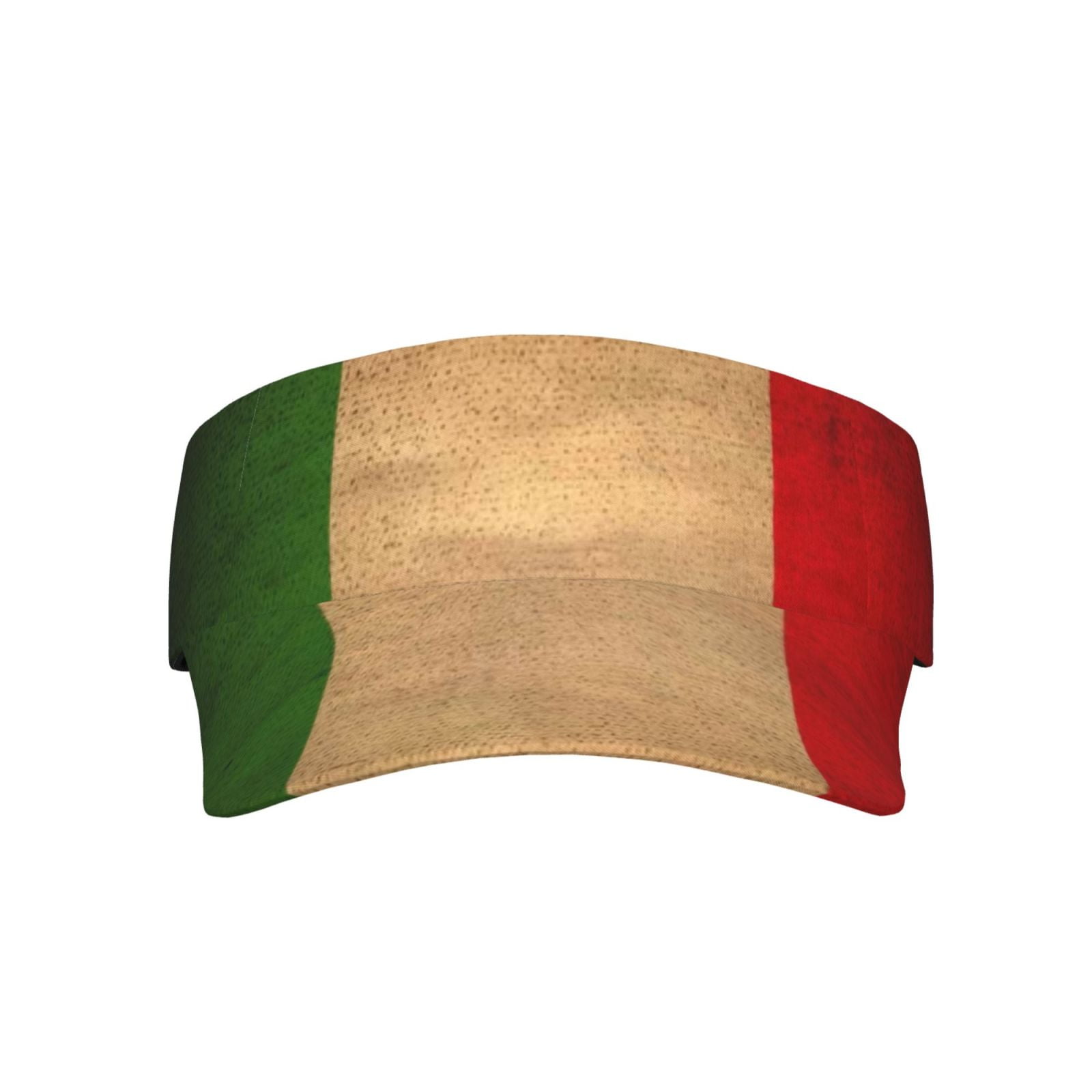 Vintage Italian Flag Sports Sun Visor Hats Adjustable Sun Visor Caps ...