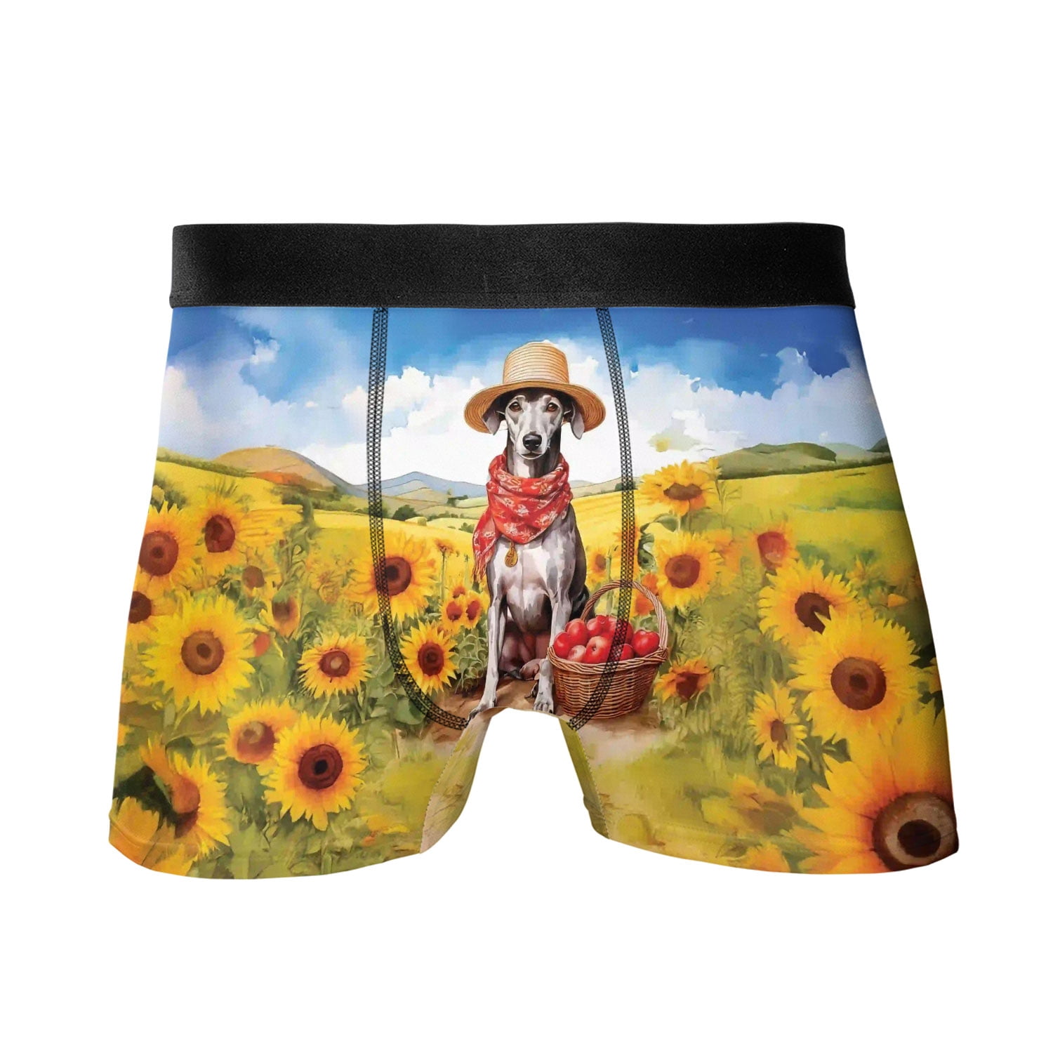 Vintage Italian Greyhound Says Hello Mother's Day Summer Sunflower ...