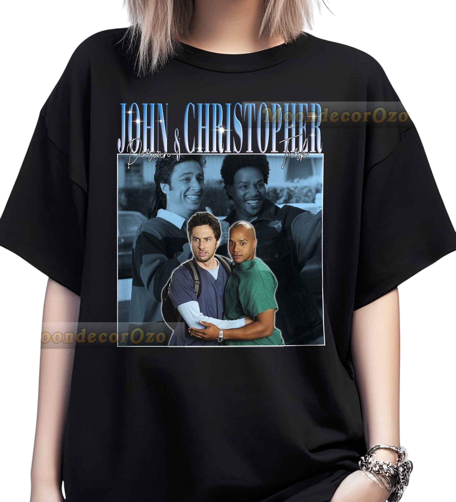 Vintage JD and Turk Bootleg Rock Style Graphic Unisex T-Shirt for Movie ...