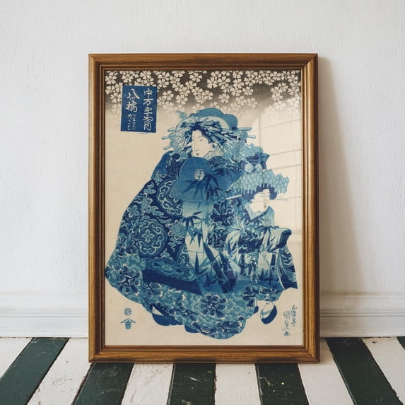 Vintage Japanese Beautiful Women by Utagawa Kunisada Geisha Living Room ...
