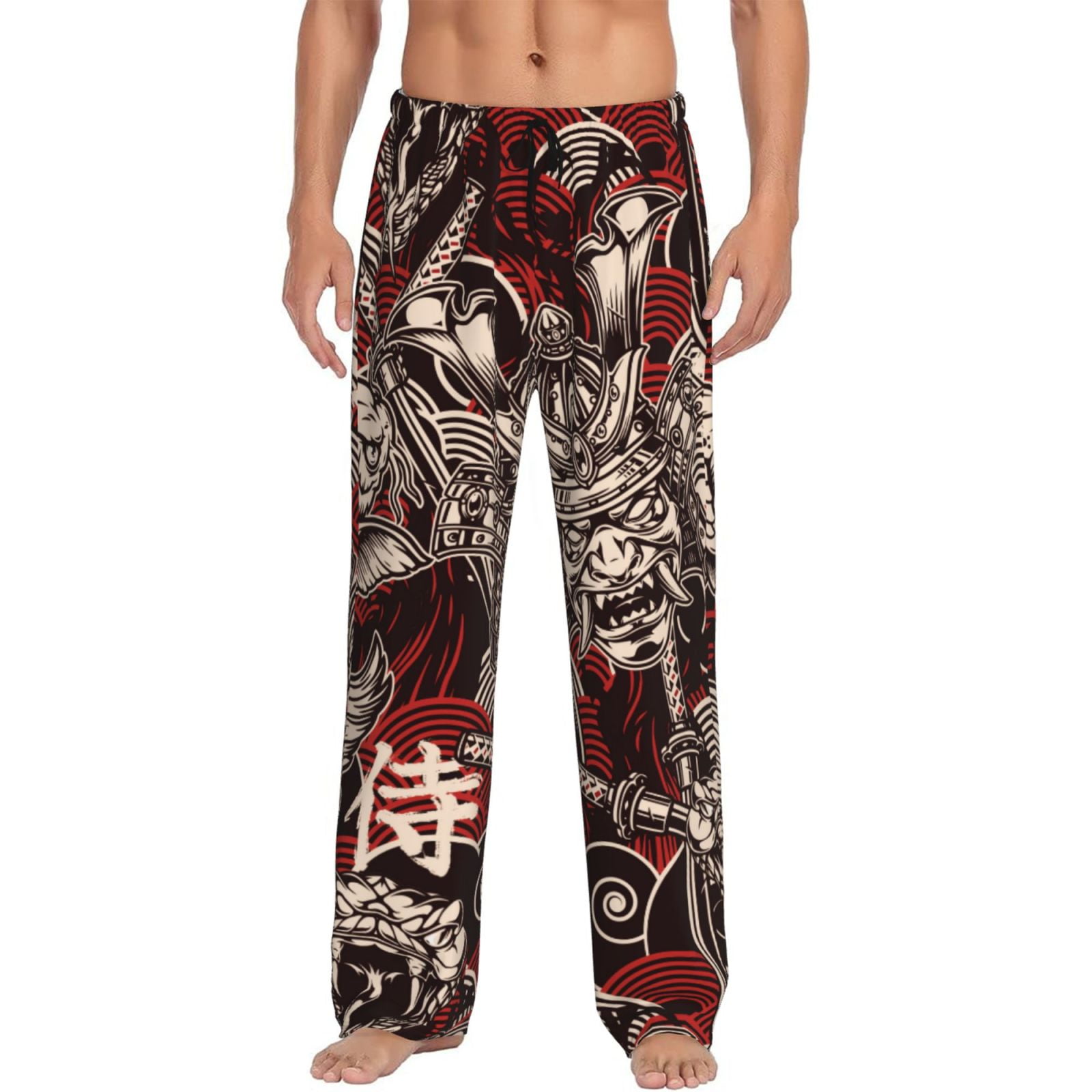 Vintage Japanese Katana Sword Snake Men'S Pajama Pants Soft Sleep ...