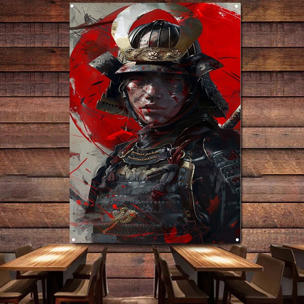 Vintage Japanese Samurai Warrior Posters & Prints Wall Chart Bushido ...