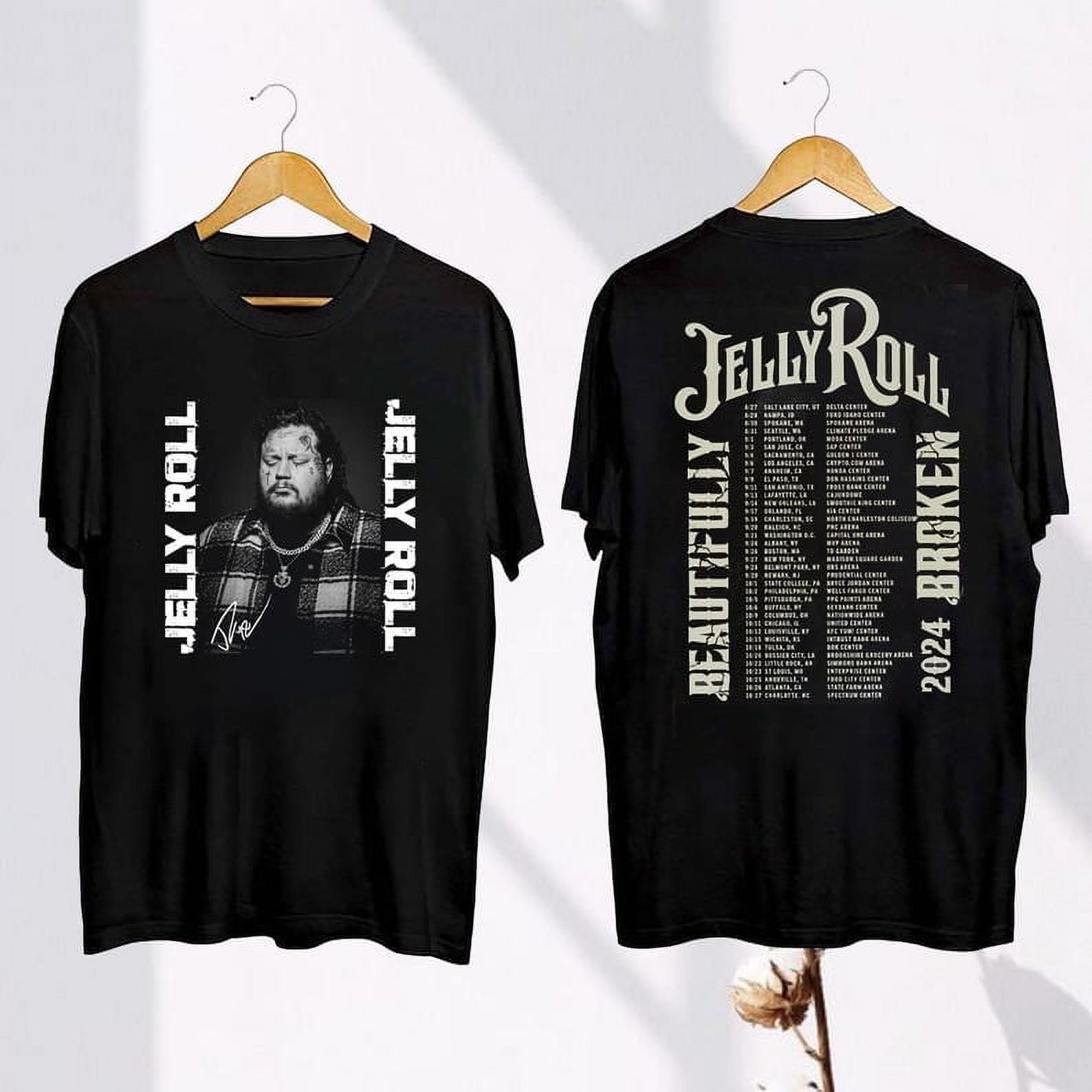 Vintage Jelly Roll 2024 Tour Shirt, Jelly Roll The Beautifully Broken ...