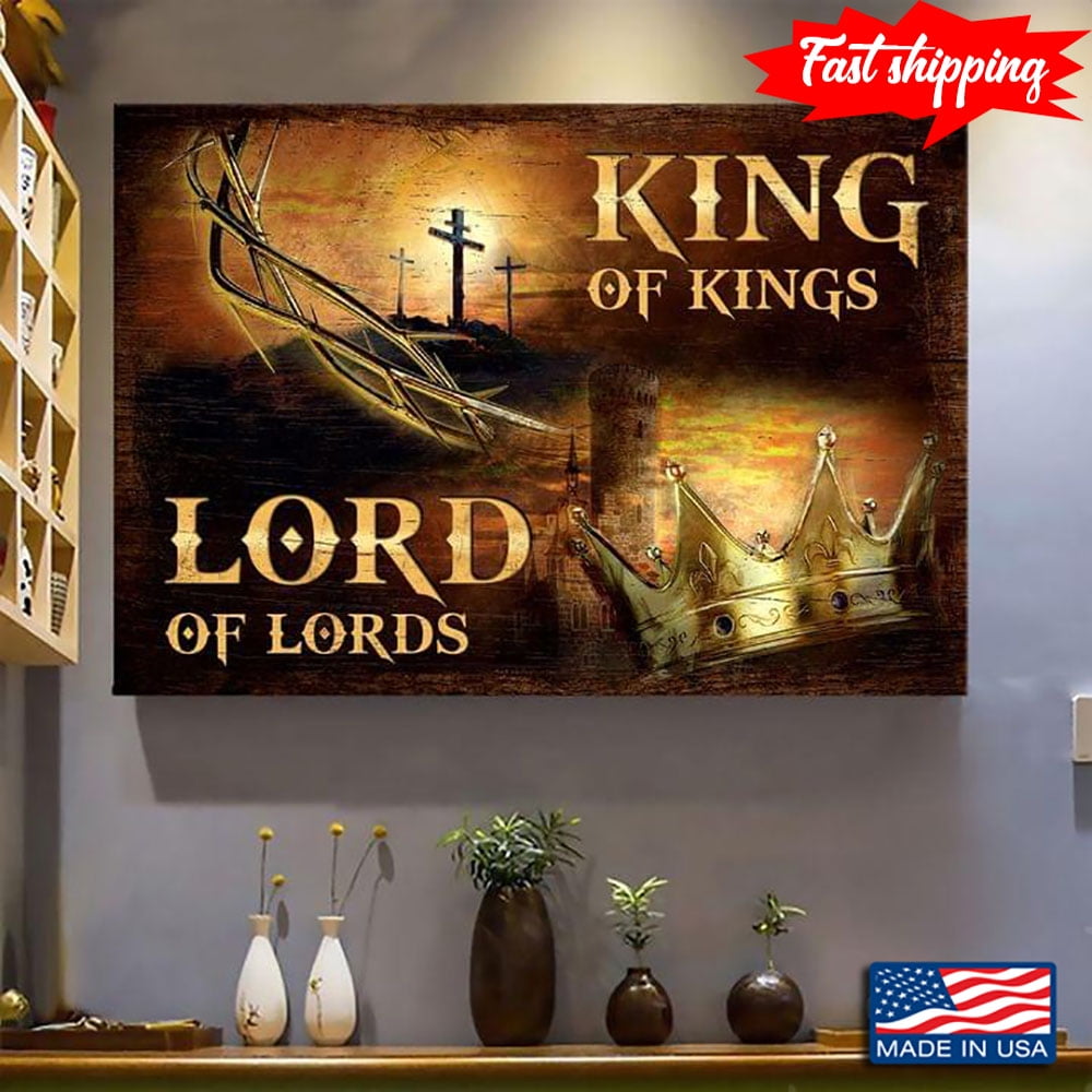 Vintage Jesus Christ King Of Kings Lord Of Lords 16 x 24 Inch Poster ...
