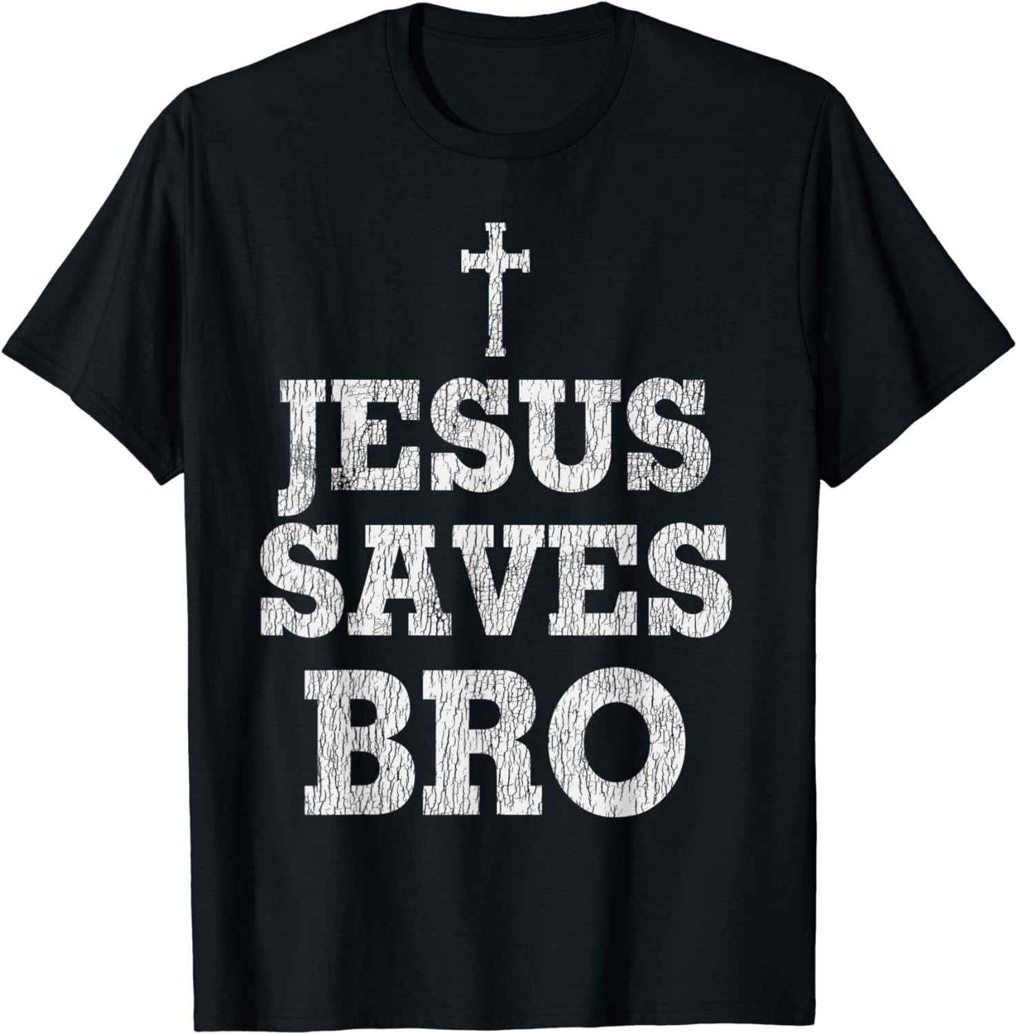Vintage Jesus Saves Bro Christian Faith Jesus Christ Cross T-Shirt ...