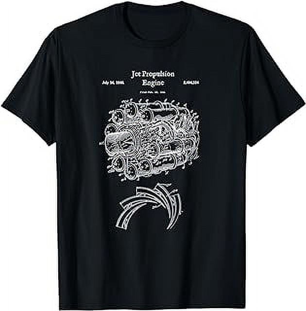 Vintage Jet Propulsion Engine Shirt - Airplane Aircraft Tee - Walmart.com