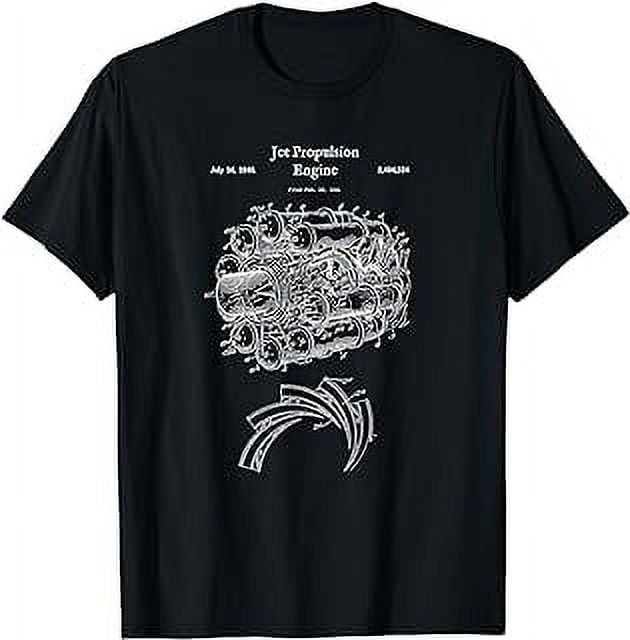 Vintage Jet Propulsion Engine Shirt - Airplane Aircraft Tee - Walmart.com