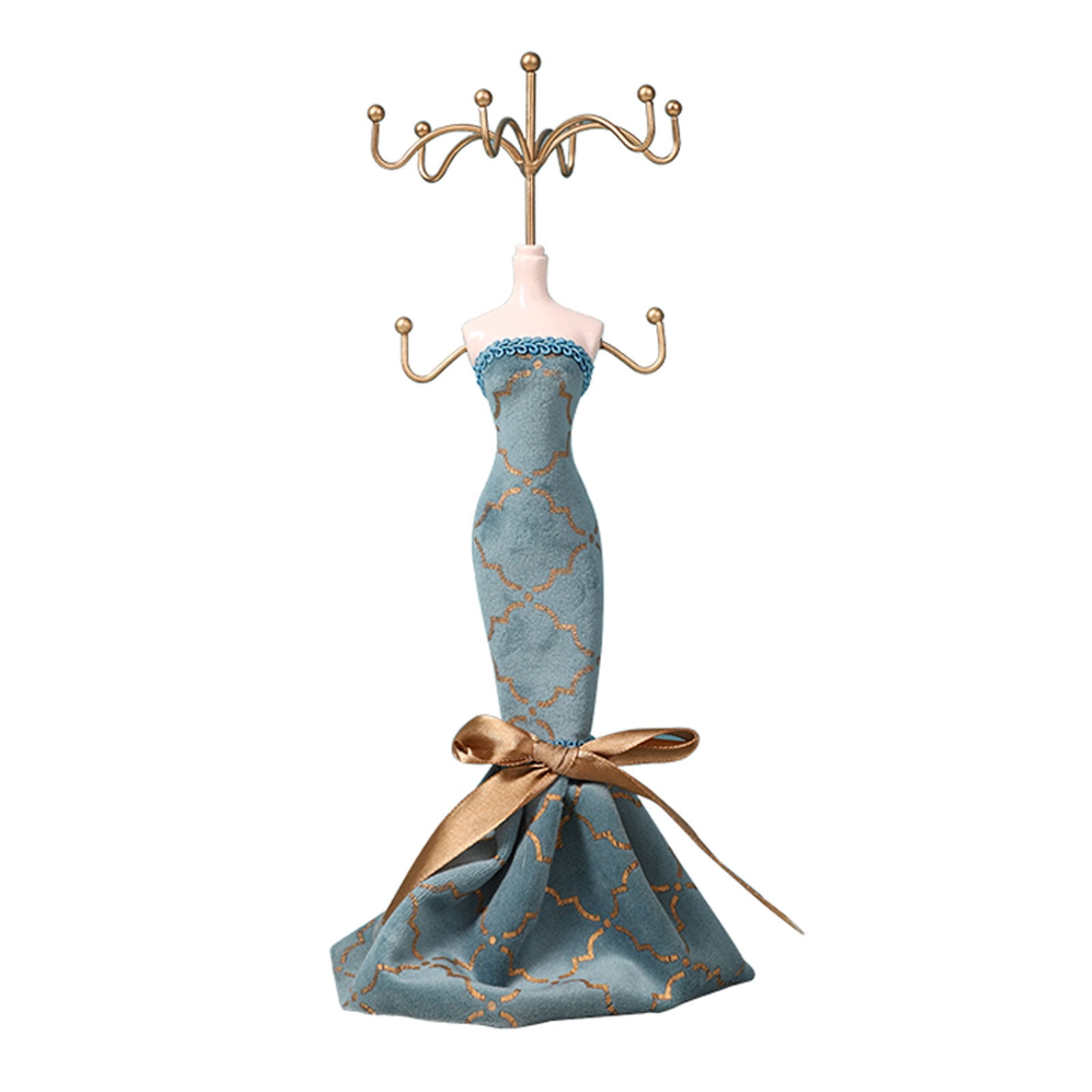 Vintage Jewelry Stand Fashionable Human Model Bracket Metal Earrings ...