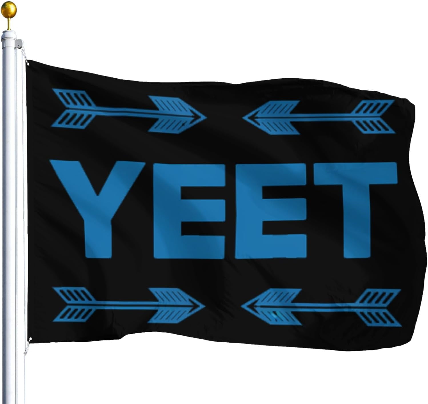 Vintage Jey Uso Yeet Apparels Saying Flags 3x5 Outdoor Happy Tapestry ...