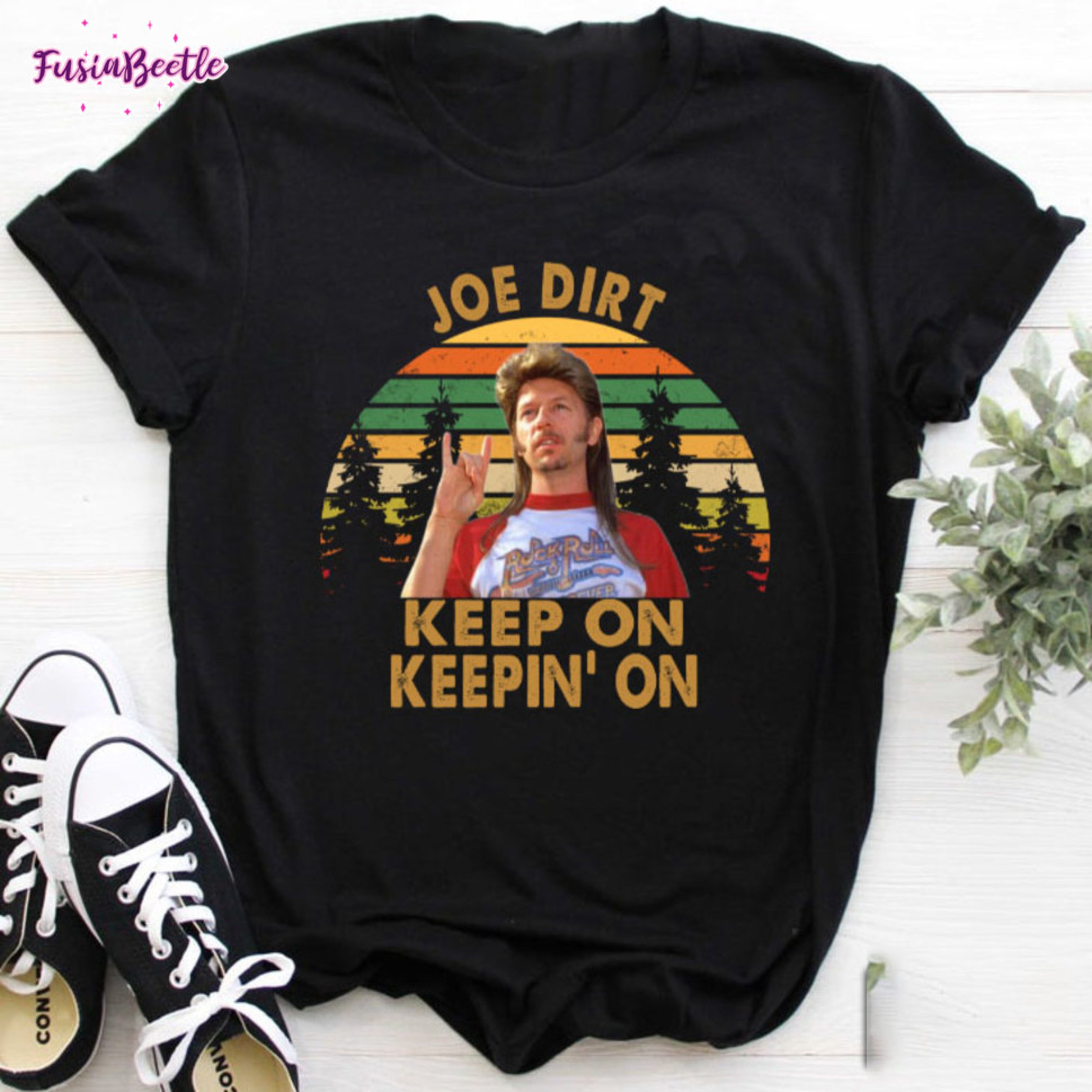 Vintage Joe Dirt Keep On Keepin’ On Vintage T-Shirt, Joe Dirt Movie ...