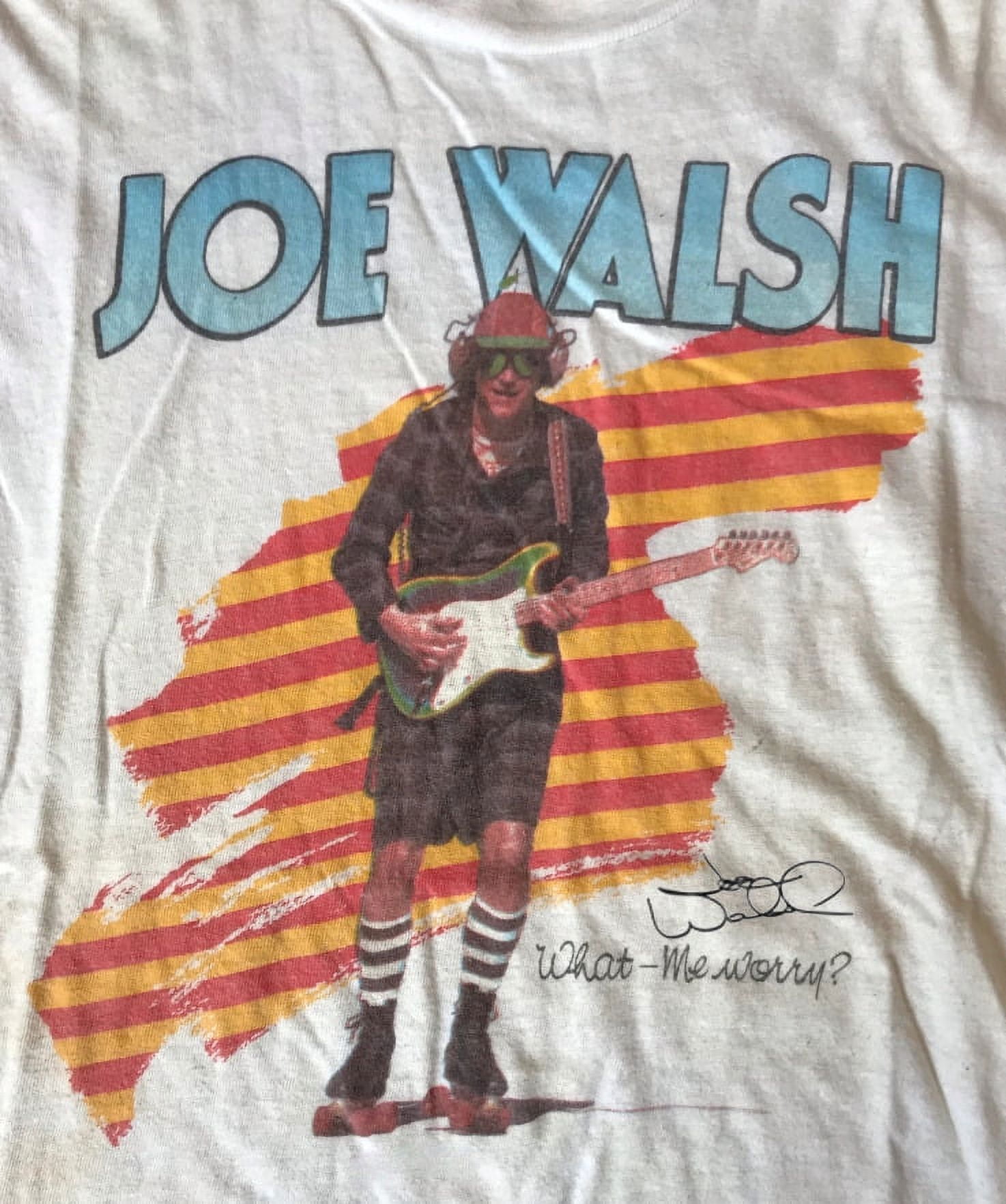Vintage Joe Walsh 1983 Tour Signature Cotton White Cotton All Size ...