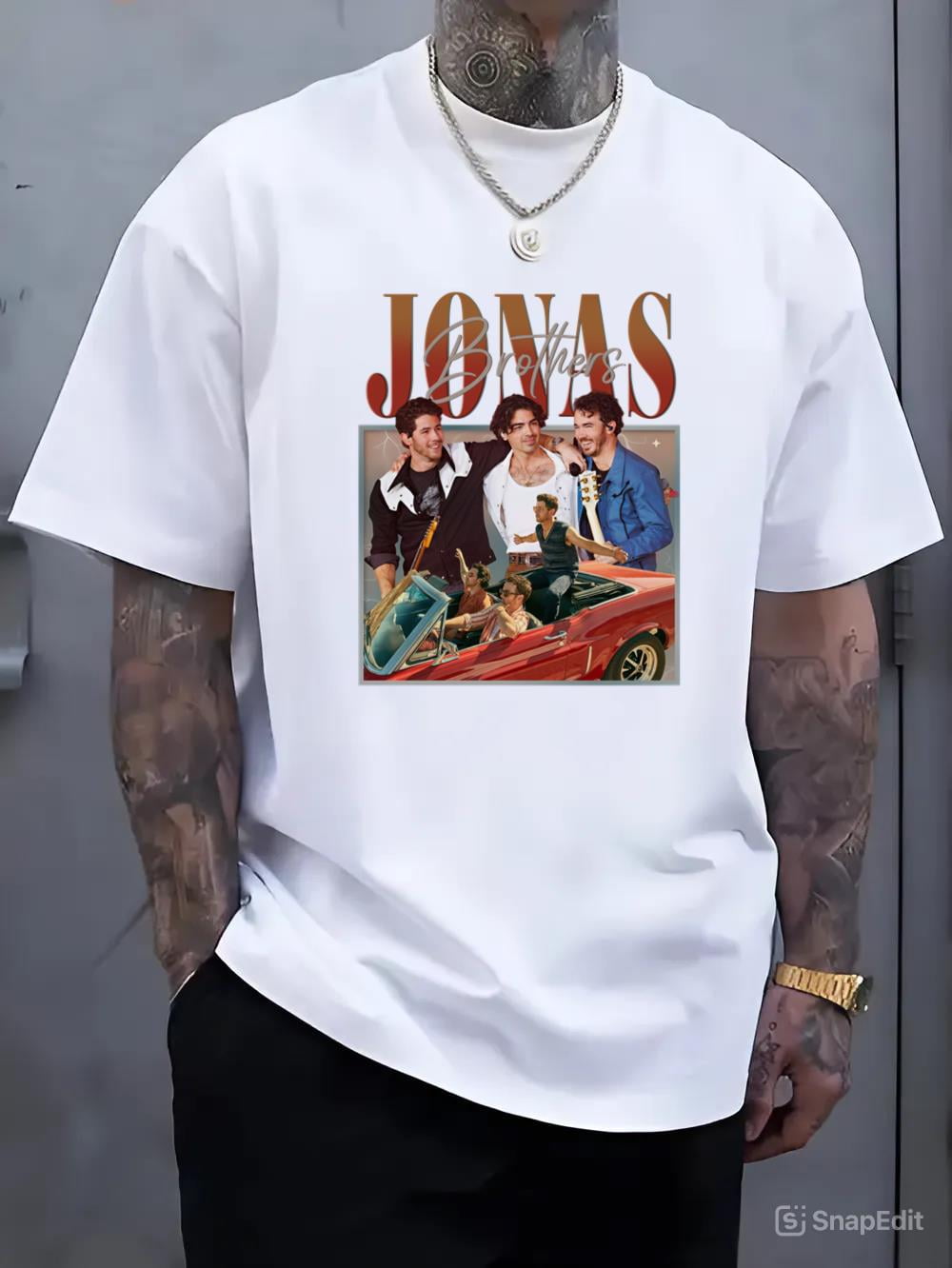 Vintage Jonas Brothers Shoreline Five Albums One Night Tour 2023 Shirt Tee V41292, for men ...