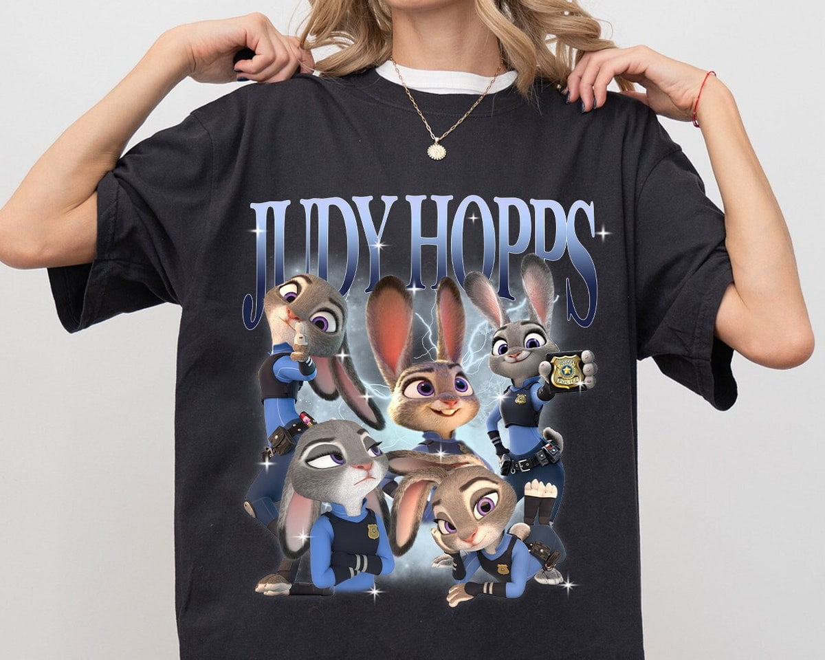 Vintage Judy Hopps Zootopia Shirts, Trending Crewneck, Couple Disney ...