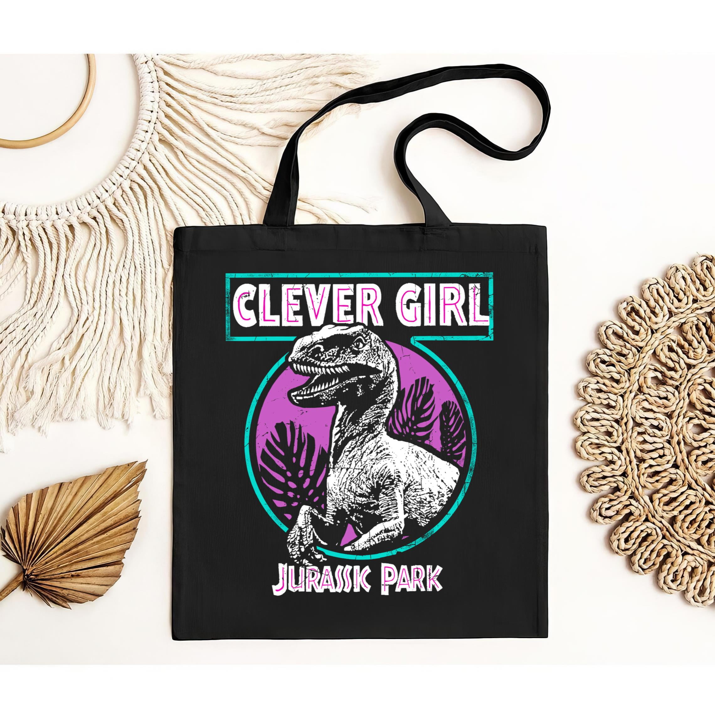 Vintage Jurassic Park Bag, Raptor Clever Girl T-Bag, Dinosaur Raptor ...