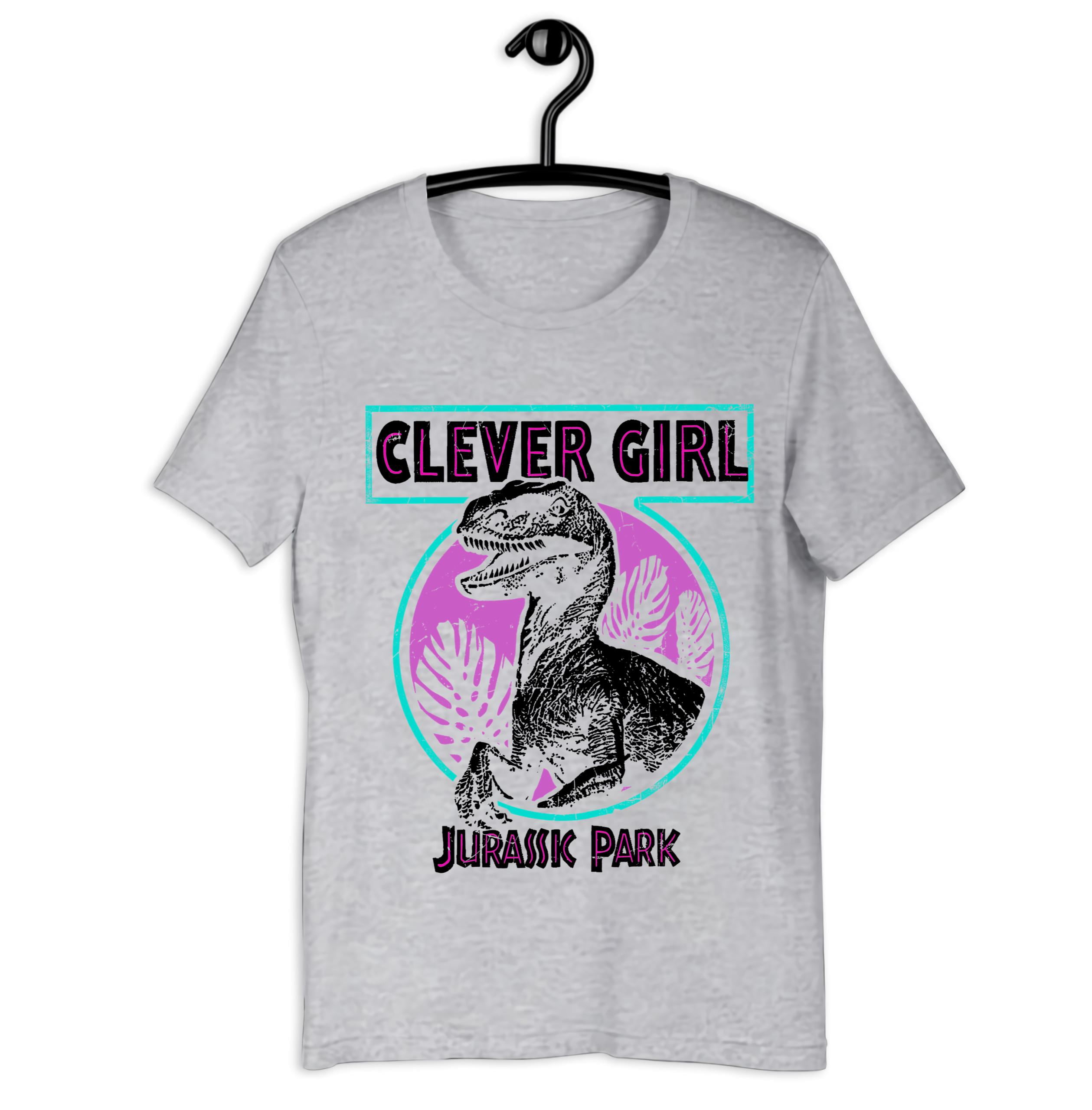 Vintage Jurassic Park Shirt, Raptor Clever Girl T-shirt, Dinosaur ...