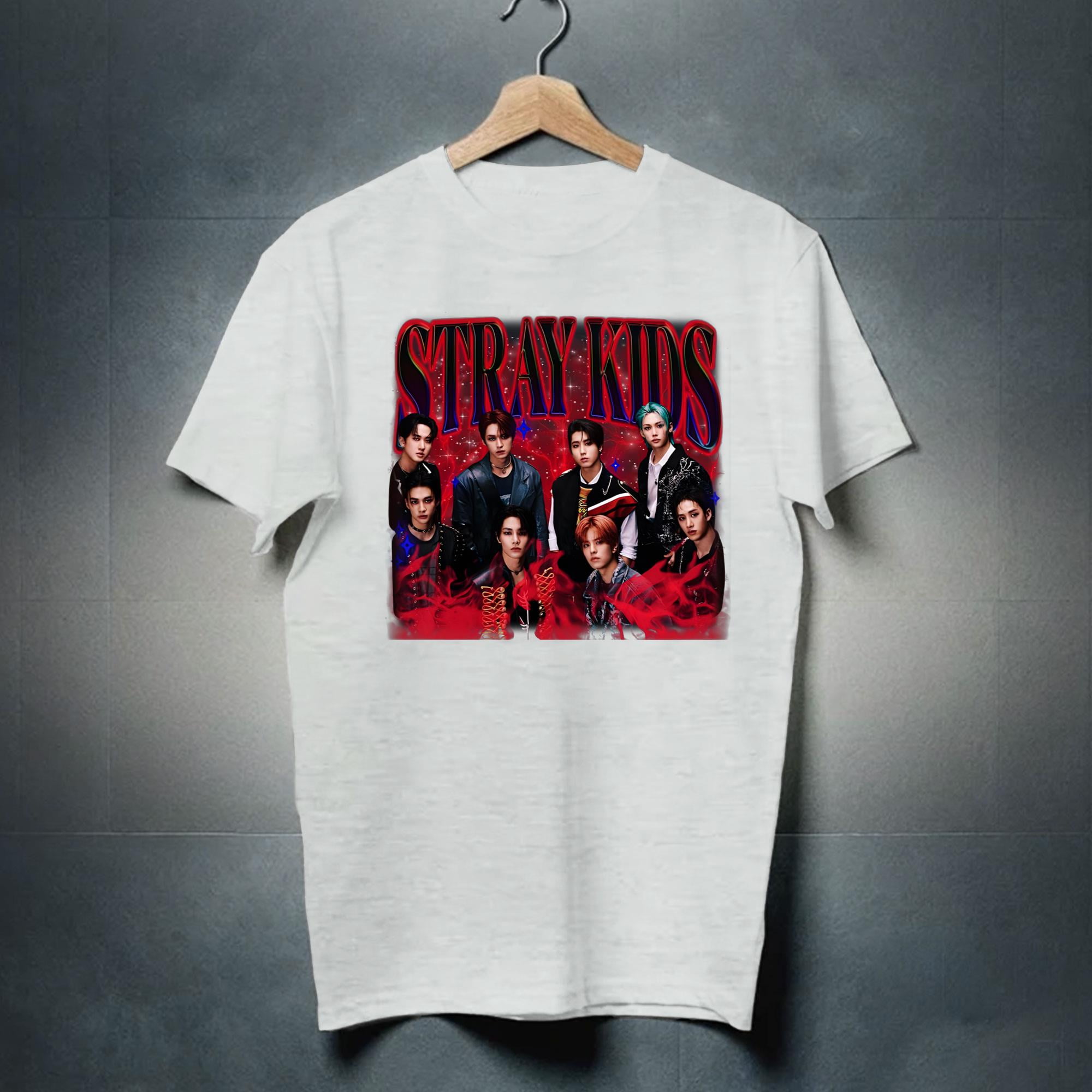 Vintage K-Pop Boy Band-Inspired Bootleg Shirt – Retro Korean Music Fan ...