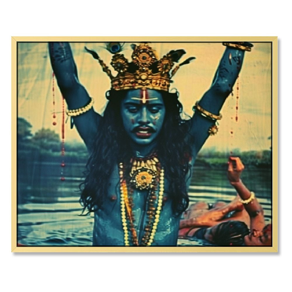Vintage Kali Poster - Retro Goddess Kali Print - Hindu Art - Indian Art ...