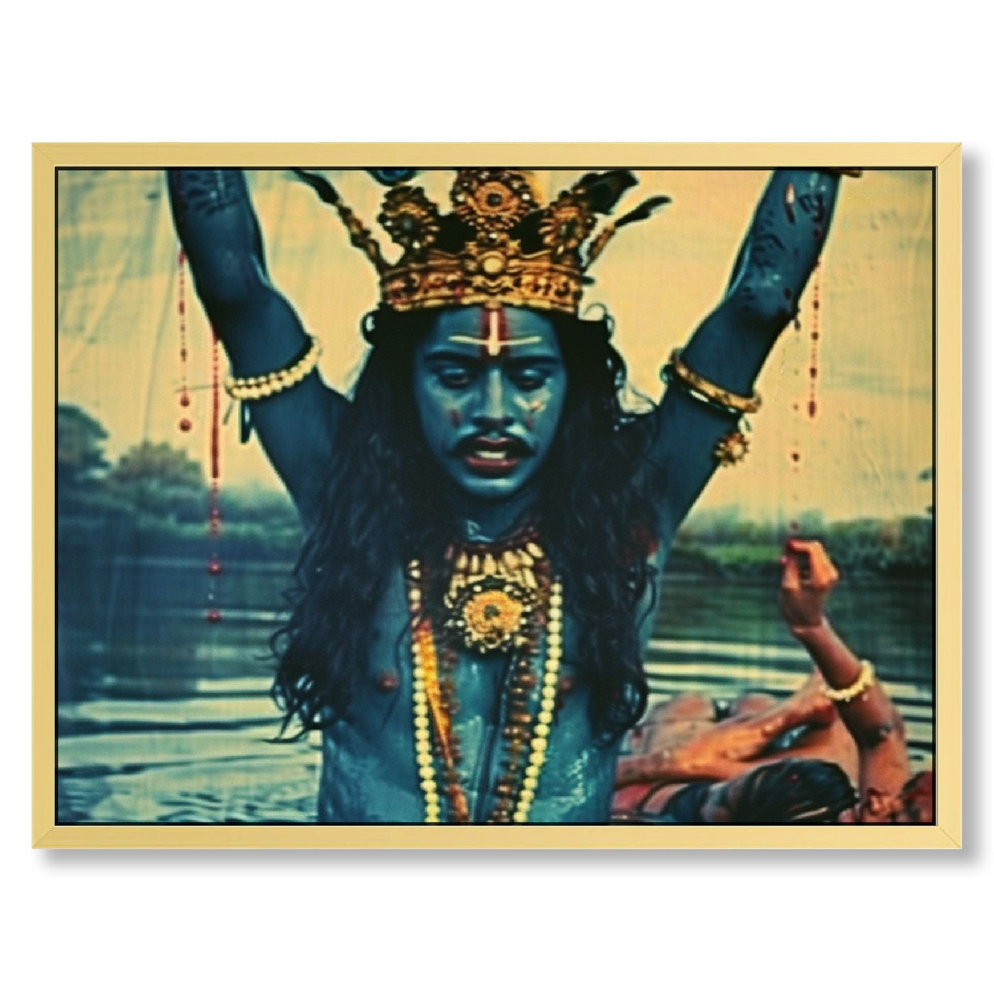 Vintage Kali Poster - Retro Goddess Kali Print - Hindu Art - Indian Art ...