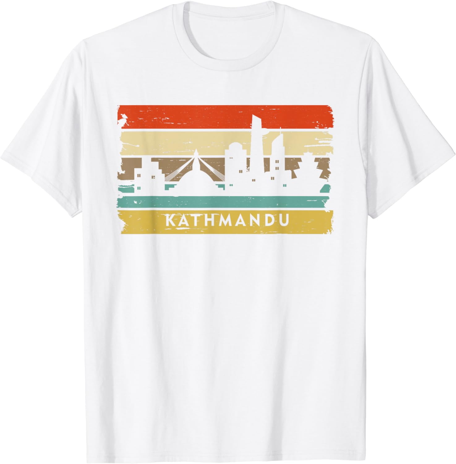 Vintage Kathmandu shirt. Nepalese Himalayas Nepal flag tee - Walmart.com