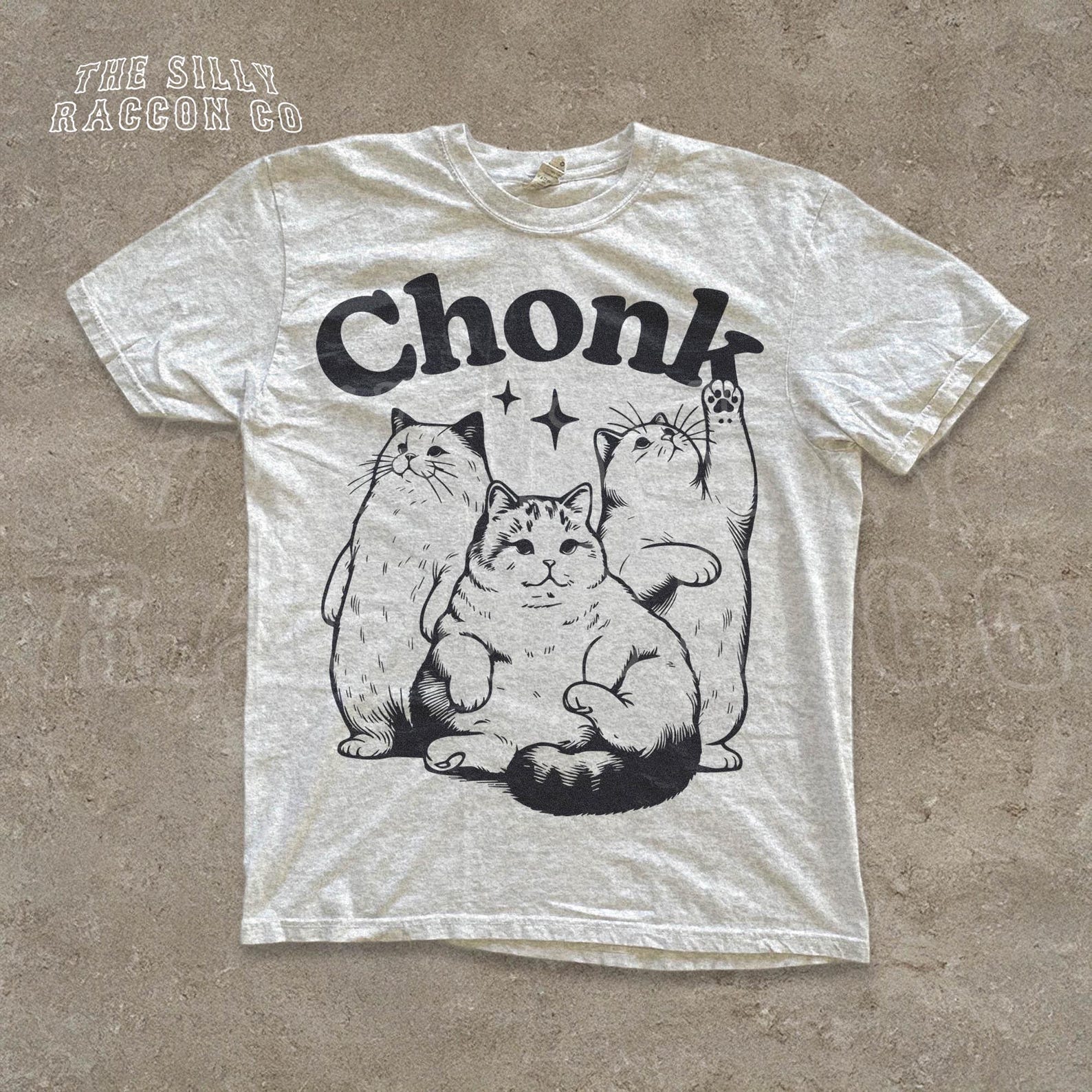 Vintage Kawaii Chonk Cat Graphic Tee with Cute Aesthetic Kitty Art for ...
