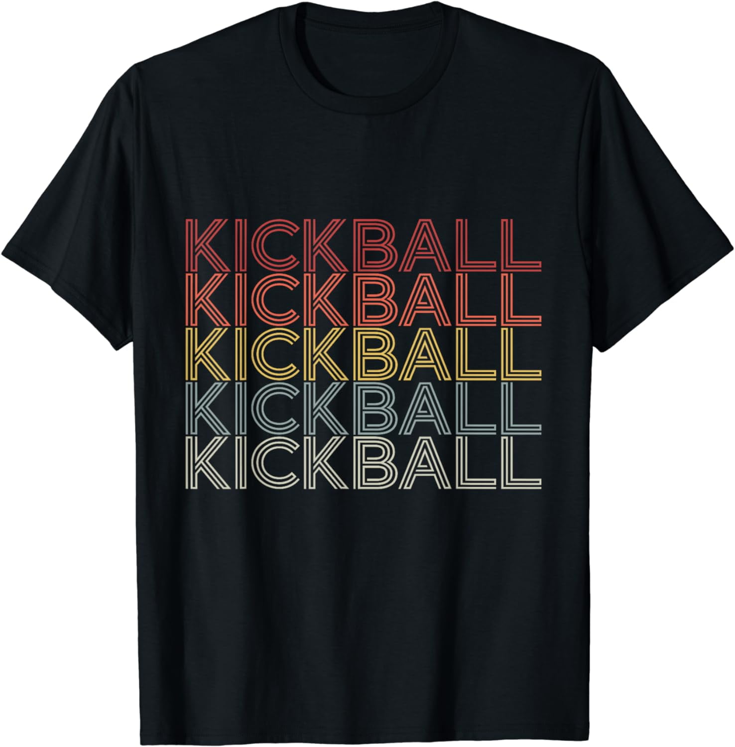 Vintage Kickball Sport Retro T-Shirt - Walmart.com