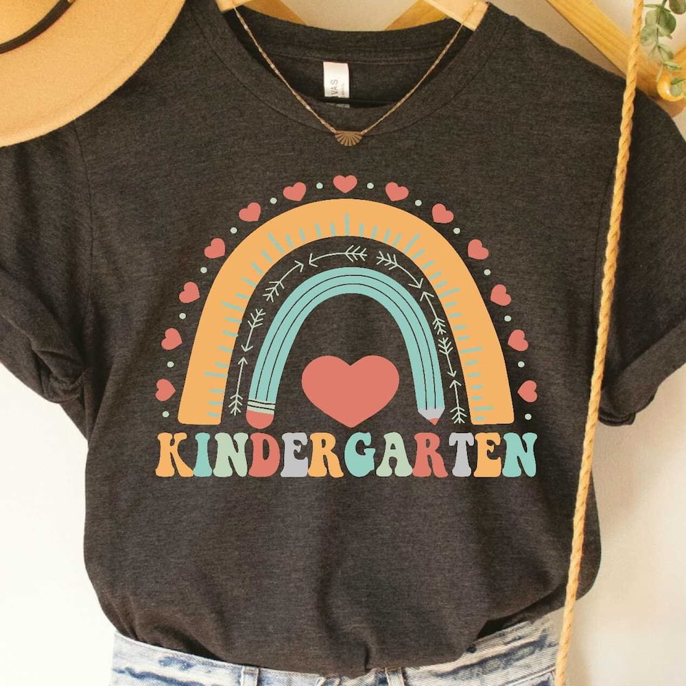 Vintage Kindergarten Teacher Kindergarten Rainbow First Day Of School ...