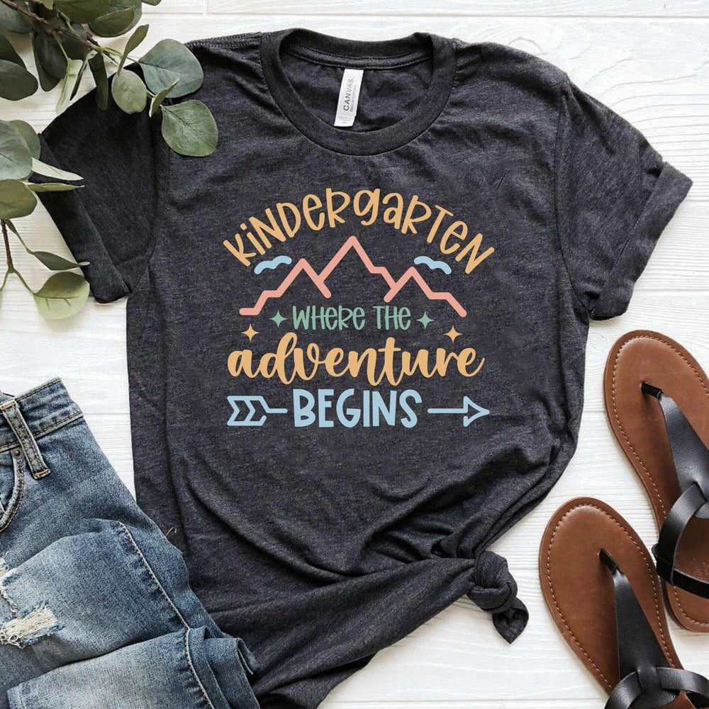Vintage Kindergarten Where The Adventure Begins T-, Kindergarten ...