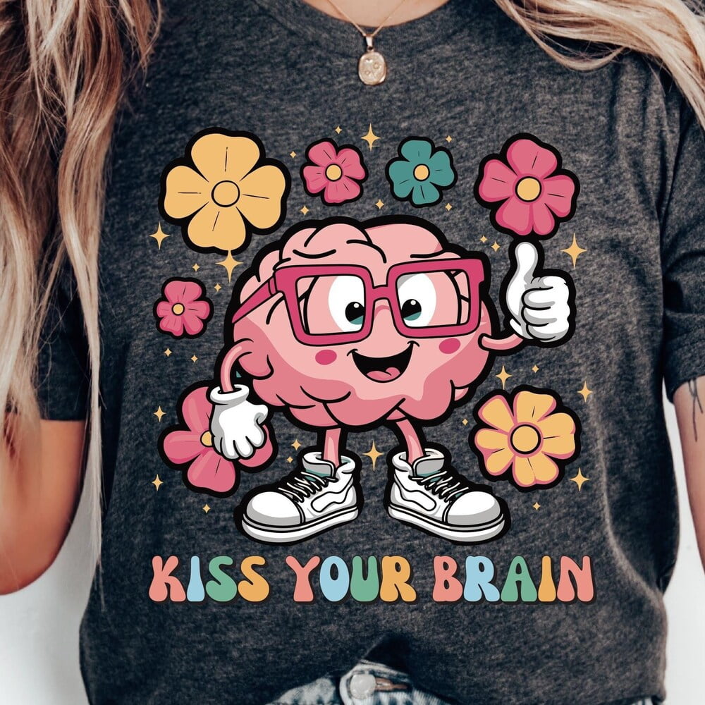 Vintage Kiss Your Brain Funny Teacher Appreciation Gift Sped Teacher ...