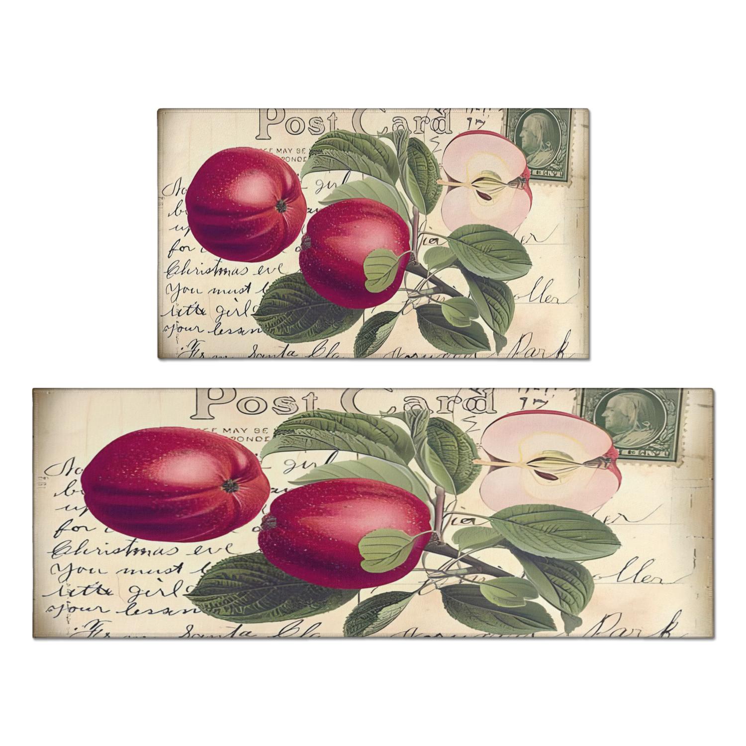 Vintage Kitchen Decor just Got Better with Autumn Fruit Home Rugs Non ...
