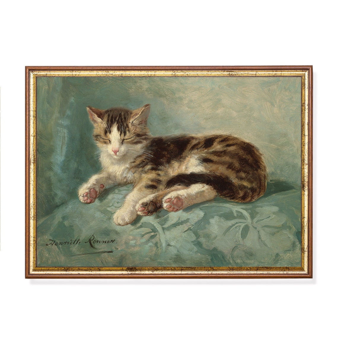 Vintage Kitten 19Th Century Henriette Ronner Art Home Decor, 24x36 ...