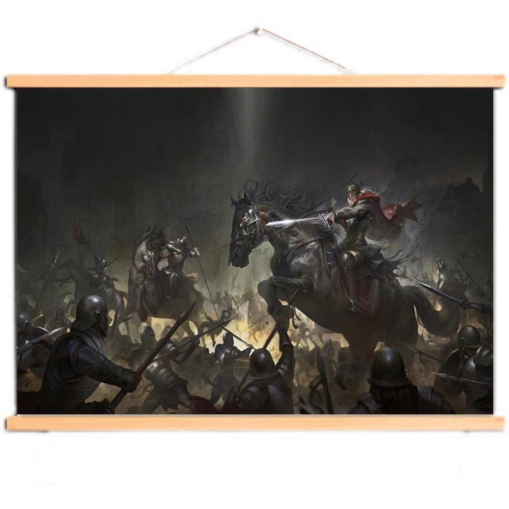 Vintage Knights Templar Posters and Prints Solid Wood Scroll Painting ...