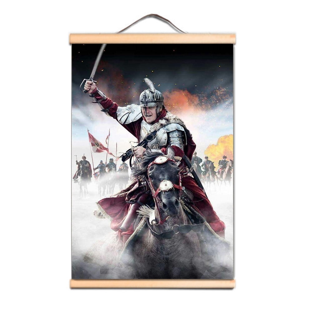 Vintage Knights Templar Wall Art Poster Solid Wood Scroll Painting ...