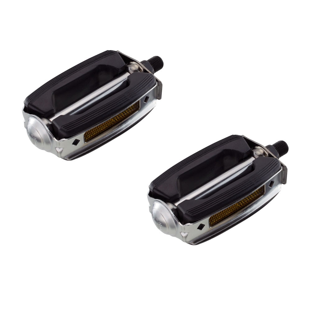 Vintage Krate PVC 1/2" Pedals Black/Chrome - Walmart.com