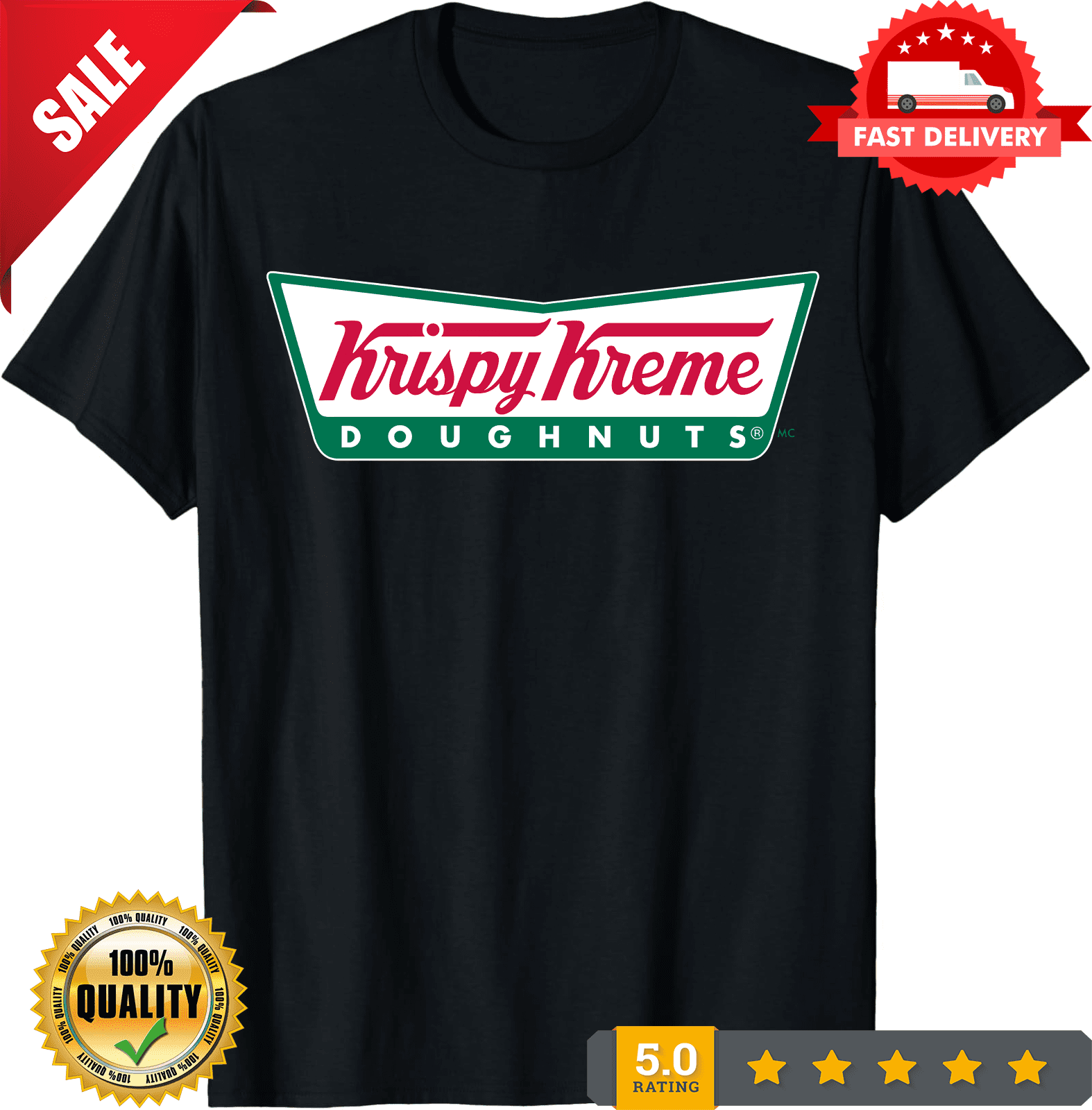 Vintage Krispy Kreme Doughnuts T Shirt Youth M - Adult 6XL!, ULTRA ...