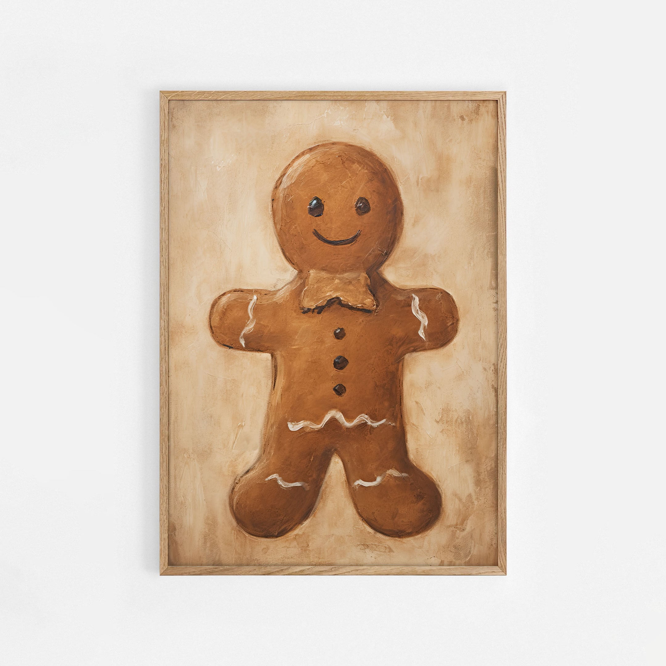 Vintage Kristmas Wall Art, Gingerbread Man, Kristmas, Kristmas Wall Art ...