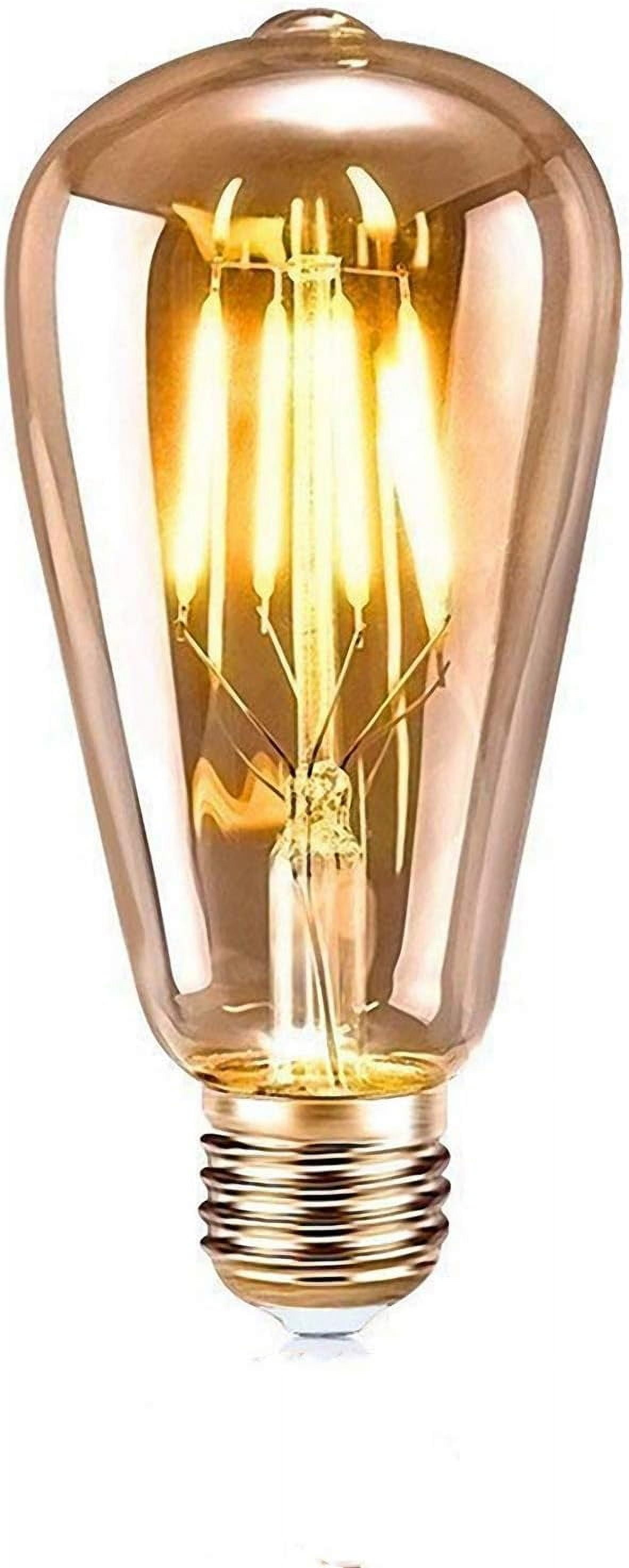Vintage LED Bulb: Antique Style, Amber Warm Light, Energy-Saving ...
