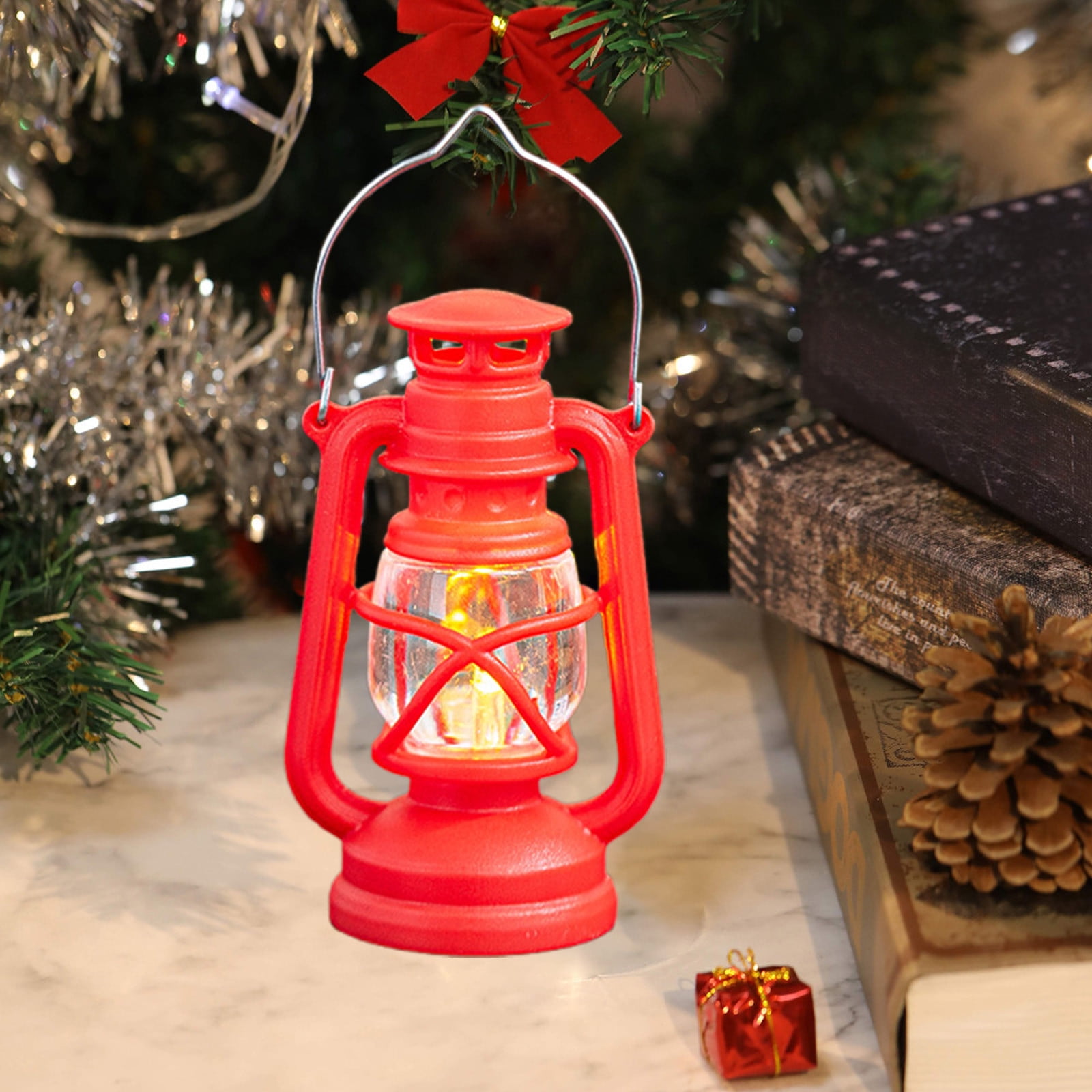 Vintage LED Hurricane Lantern, Warm White Battery Operated Lantern ...