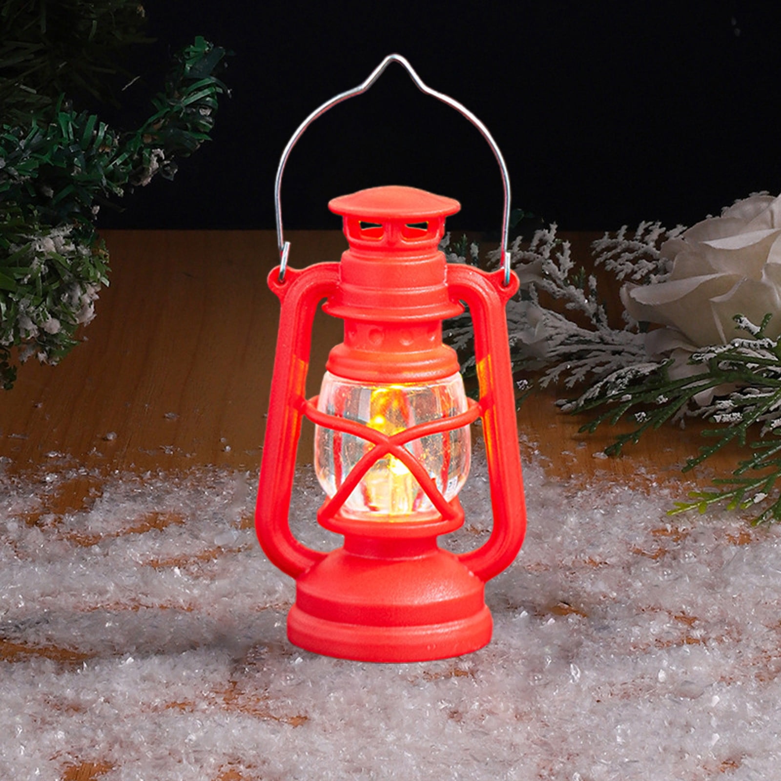 Vintage LED Hurricane Lantern, Warm White Battery Operated Lantern ...