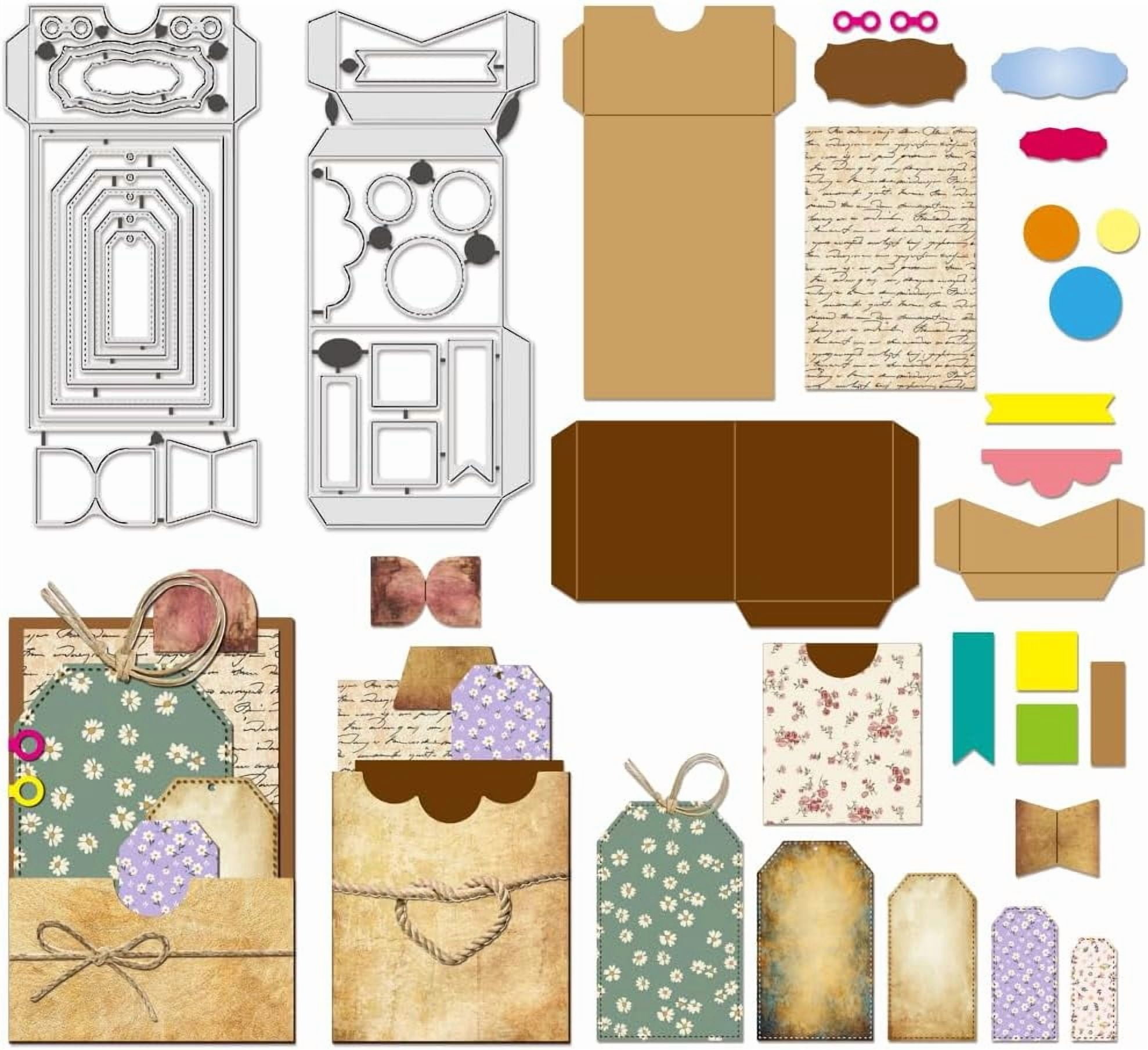 Vintage Label Borders Die Cuts for Card Making Card Frames Carbon Steel ...