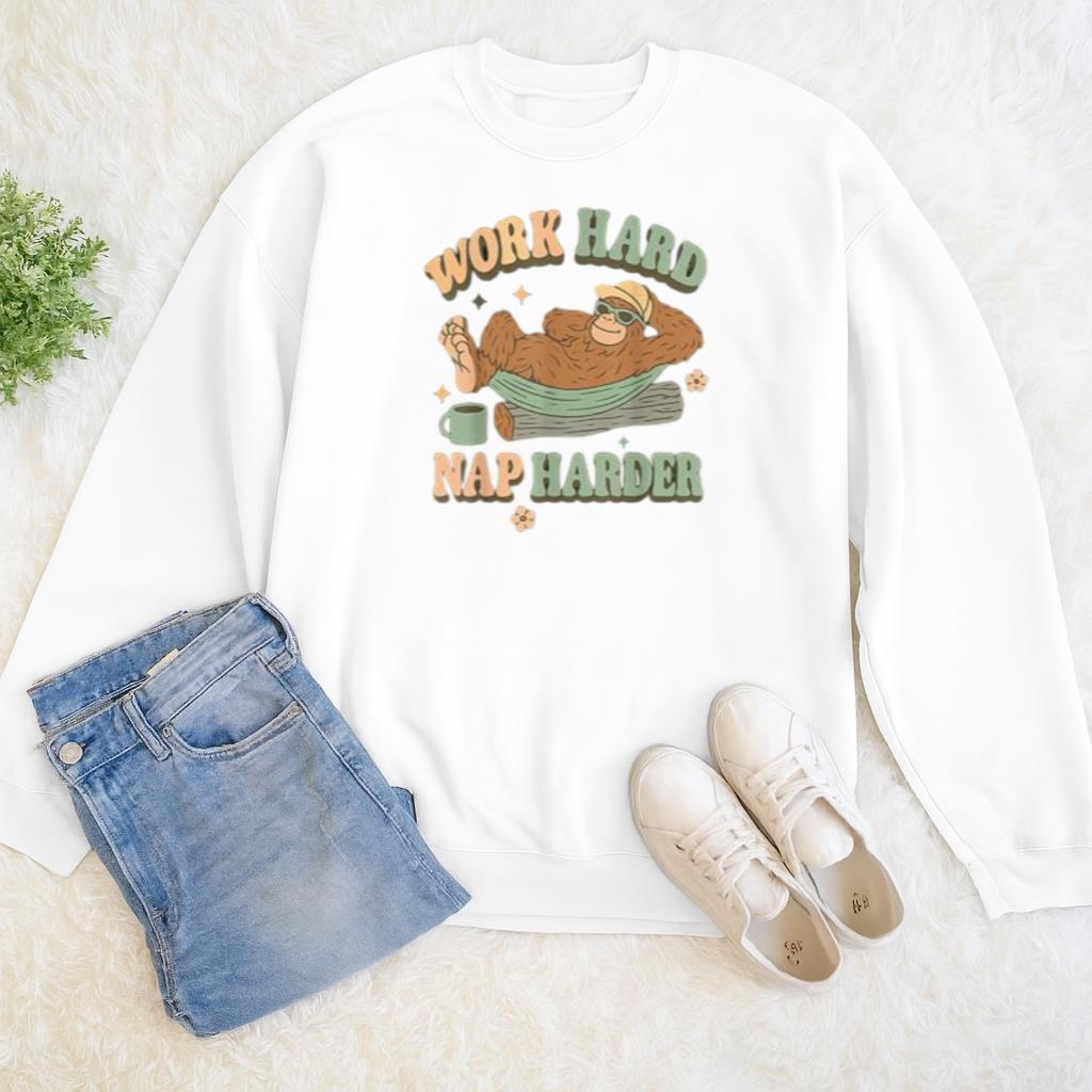Vintage Labor Day Themed Work Hard Nap Harder Present Graphic Print ...