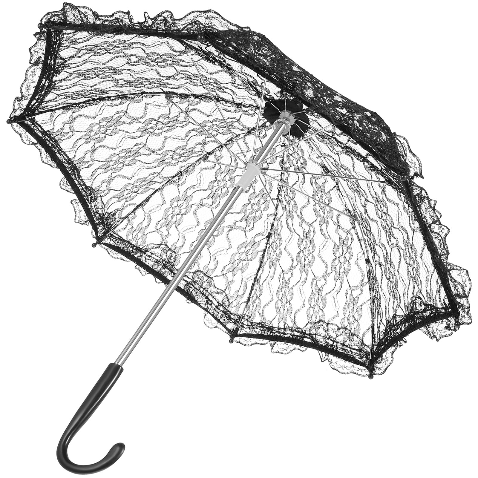 BESTONZON Umbrella Black Lace Iron 1Pack 19.7X19.7X16.9In - Walmart.com